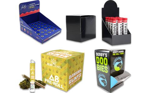 Custom Pre Roll Display Boxes | Custom Designs Boxes