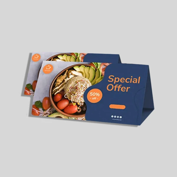 Custom Table Tents Wholesale